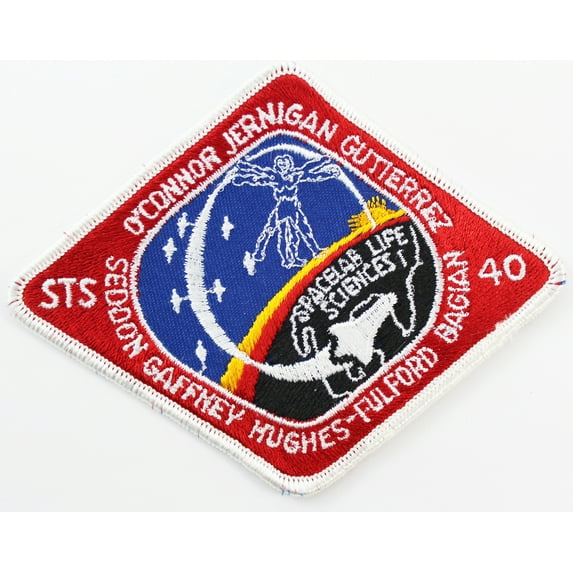 STS 40 NASA's Twelfth Columbia Shuttle flight Mission Crew Space Patch ...
