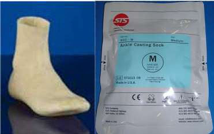 STS Foot Orthotics Casting Impression Ankle Sock Foot Mold 900-M MEDIUM ...