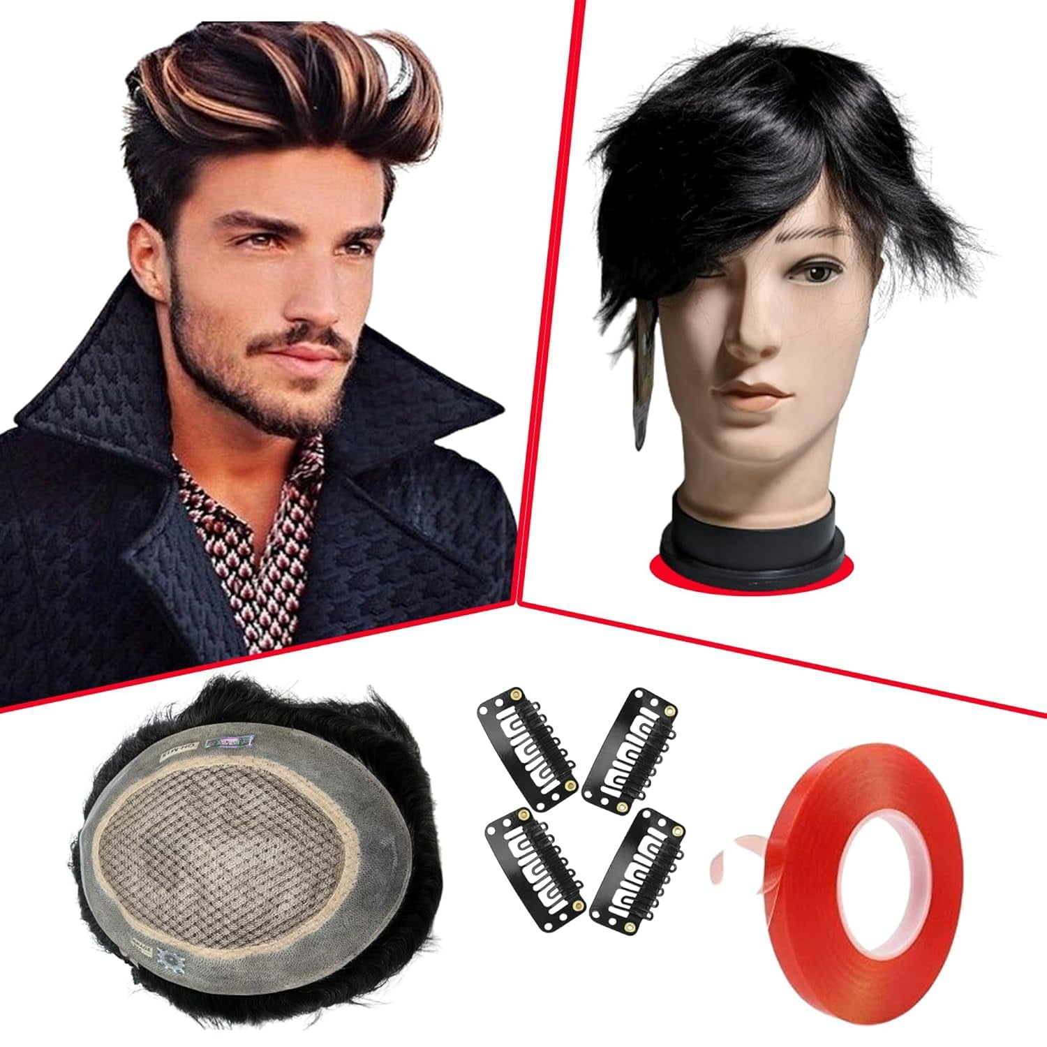 STTELA Miraj Hair Patch Mirage hair patch men Mens Hair Patch Natural ...