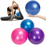 Mini Exercise Yoga Ball, 9 Inch Small Gym Ball with Inflatable Straw ...