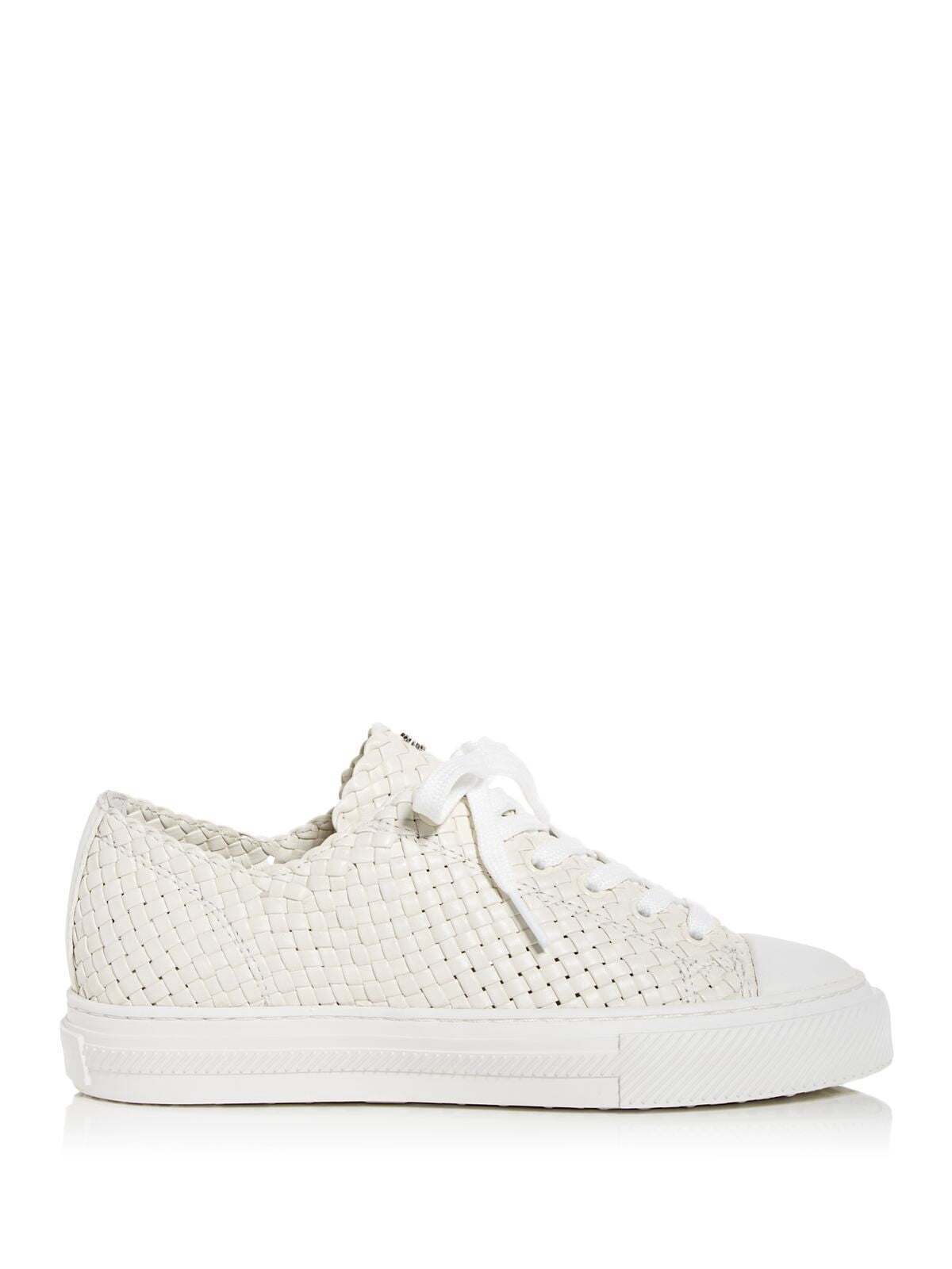 STUART WEITZMAN Womens Ivory Logo Detail Tongue Heel Woven Logo Wova ...