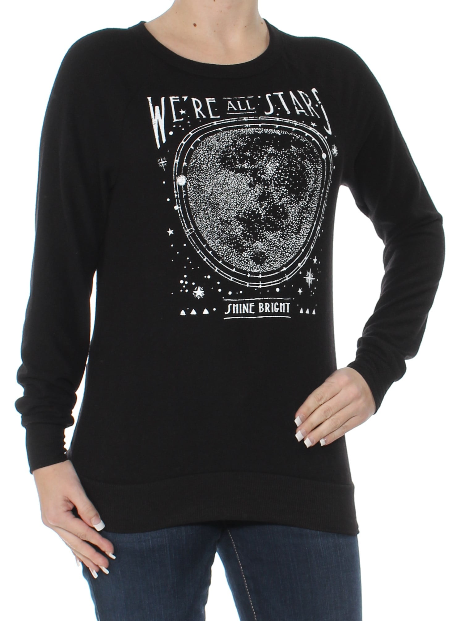 STUDIO COLLECTION DAVID LERNER $59 Womens New 1469 Black Printed Top S ...