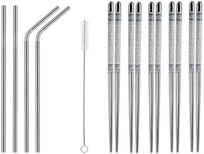 STUDIO FASHION MALL Stainless Steel Combo Korean Vietnamese Chopstick ...