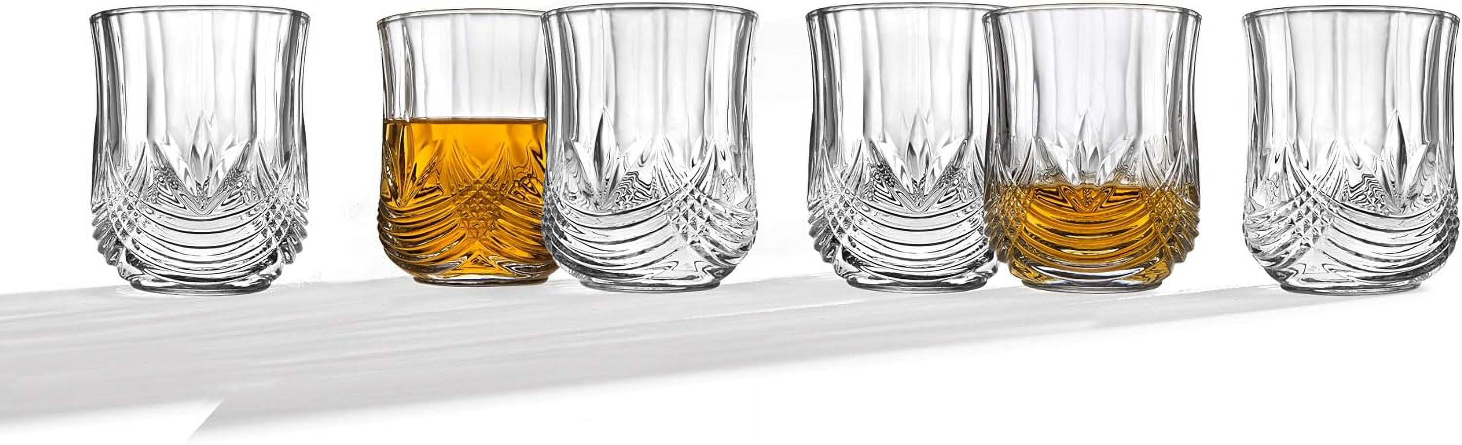 STUDIO SILVERSMITHS DOF Beverage Glass Cup Crystal Set of 6 - Walmart.com