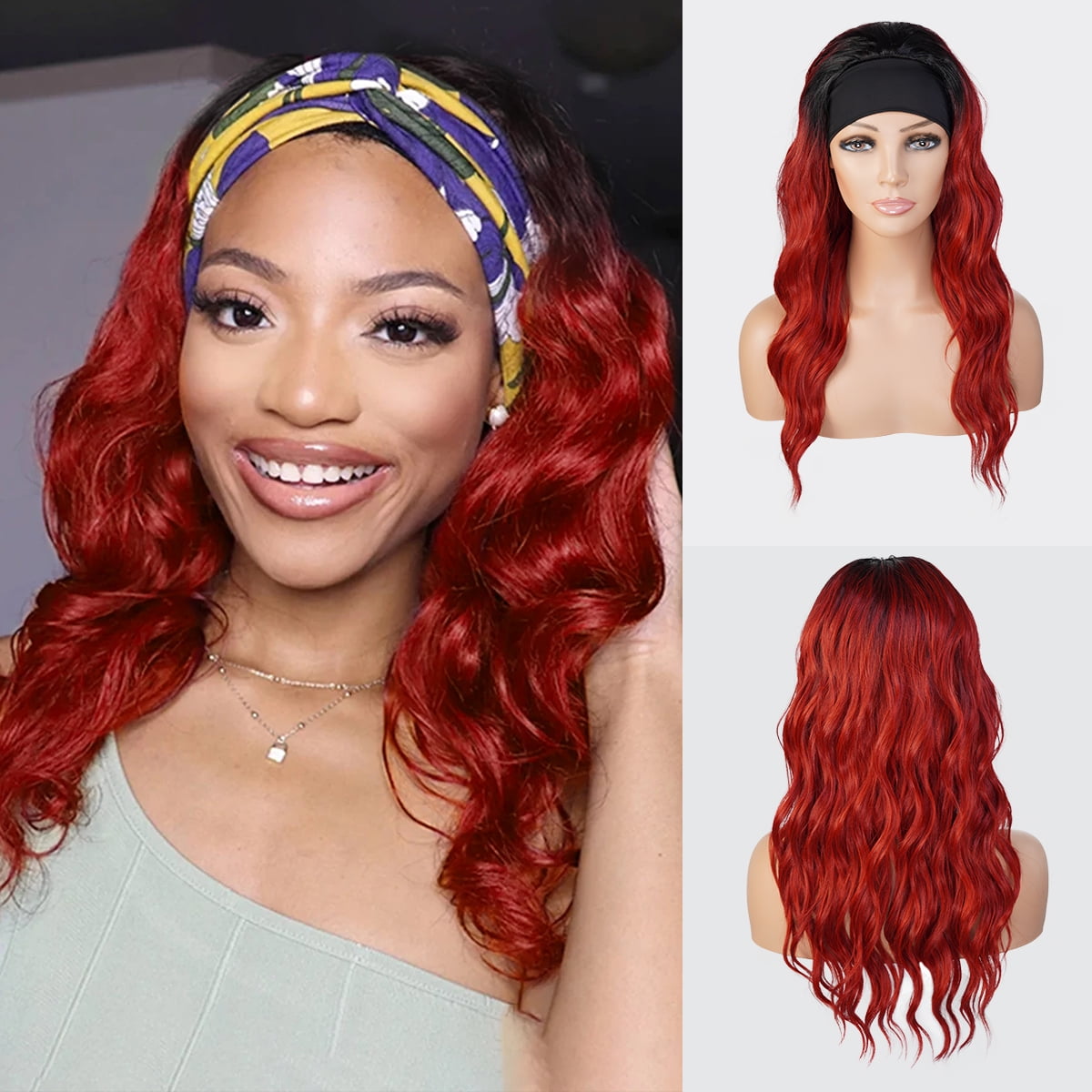 STUDIOCUT BY PROS Headband Wig 20 Inch Loose Wave Quick Wrap Headband ...