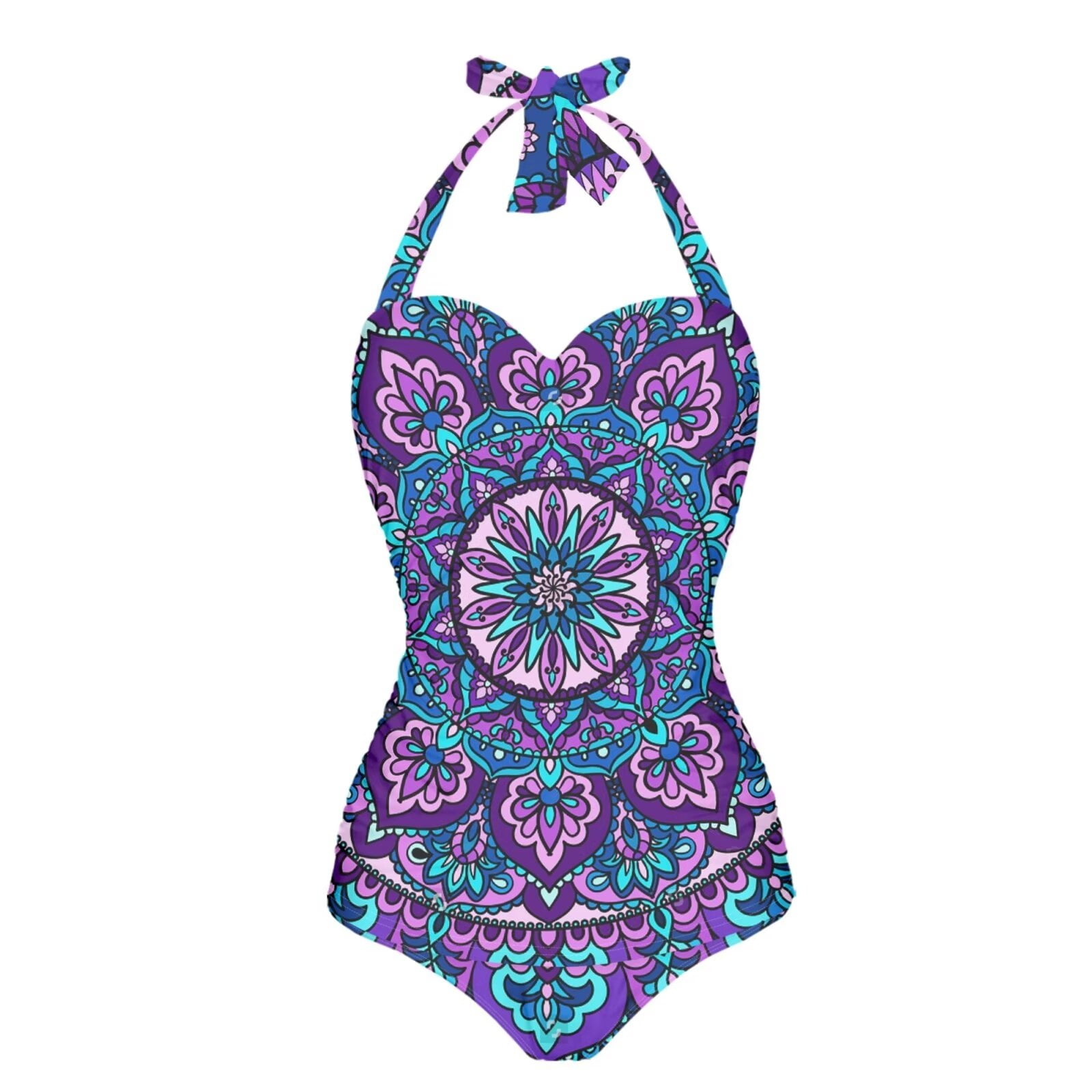 Stuoarte Elastic One Piece Swimsuits For Women Halter Sexy Bikinis