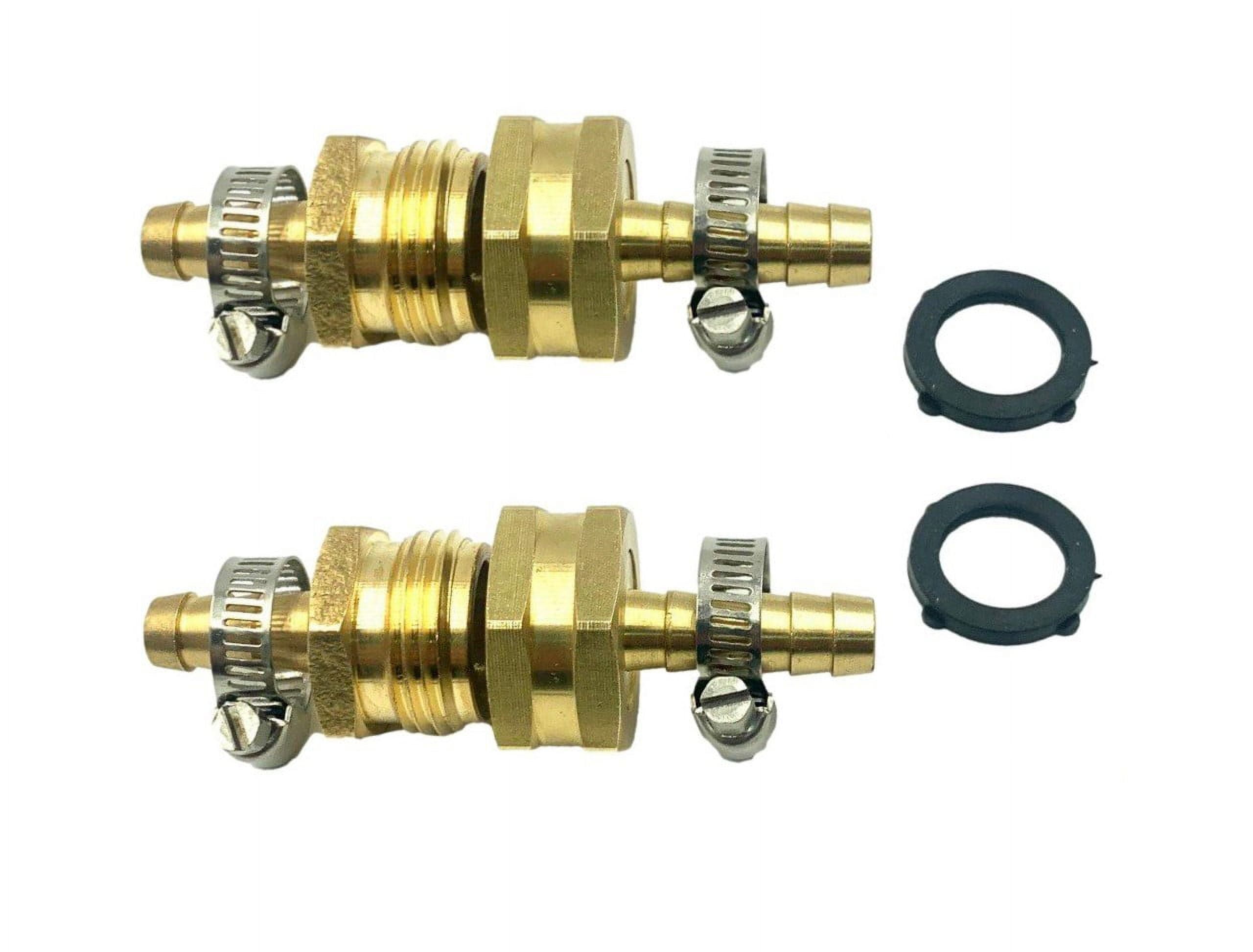 STURGID 25032 3/8" Barb x 3/4"GHT Brass Garden Hose Mender End Repair ...