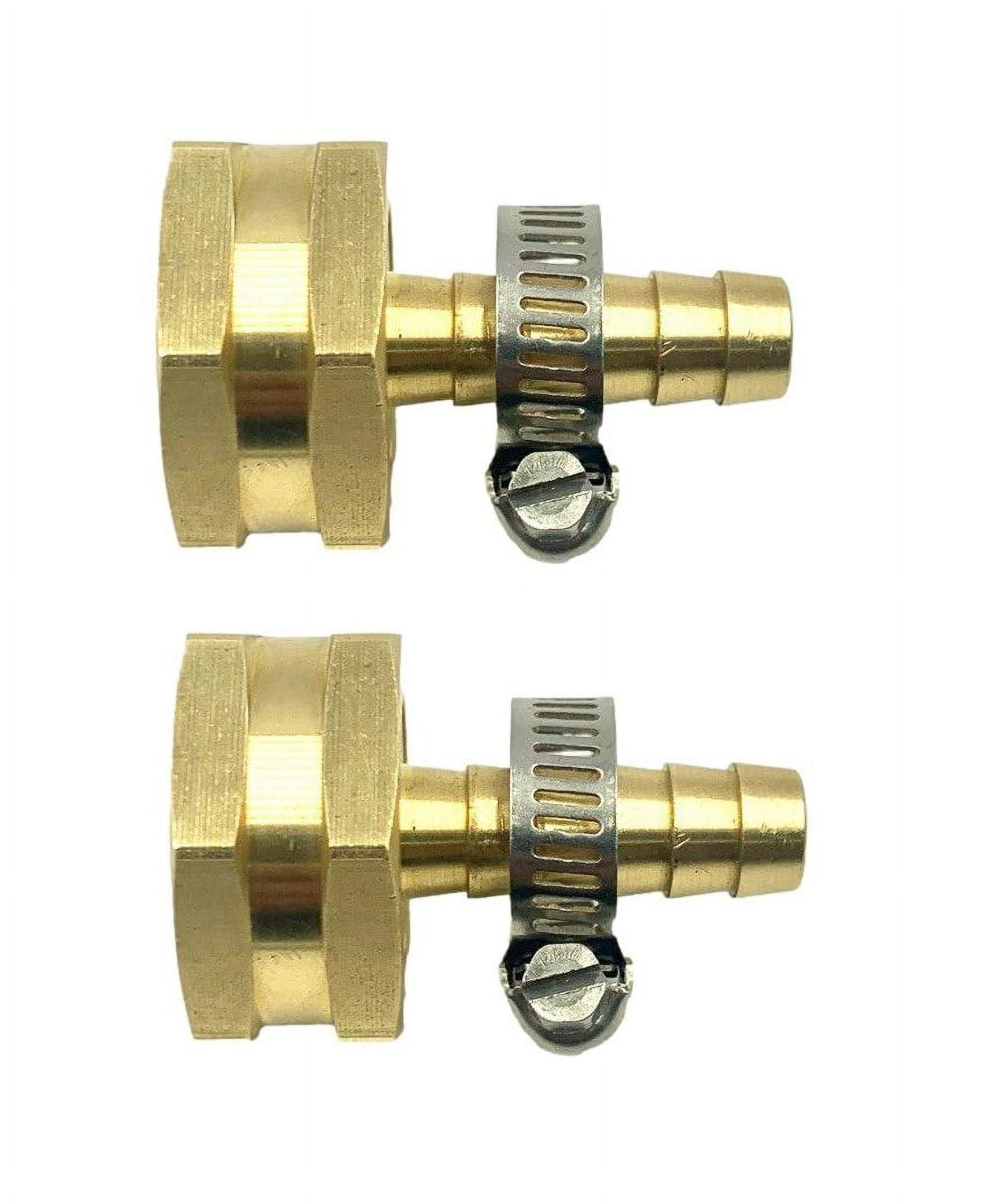 STURGID 25033 Brass Female Garden Hose Thread Swivel with 3/8" Barb x 3 ...