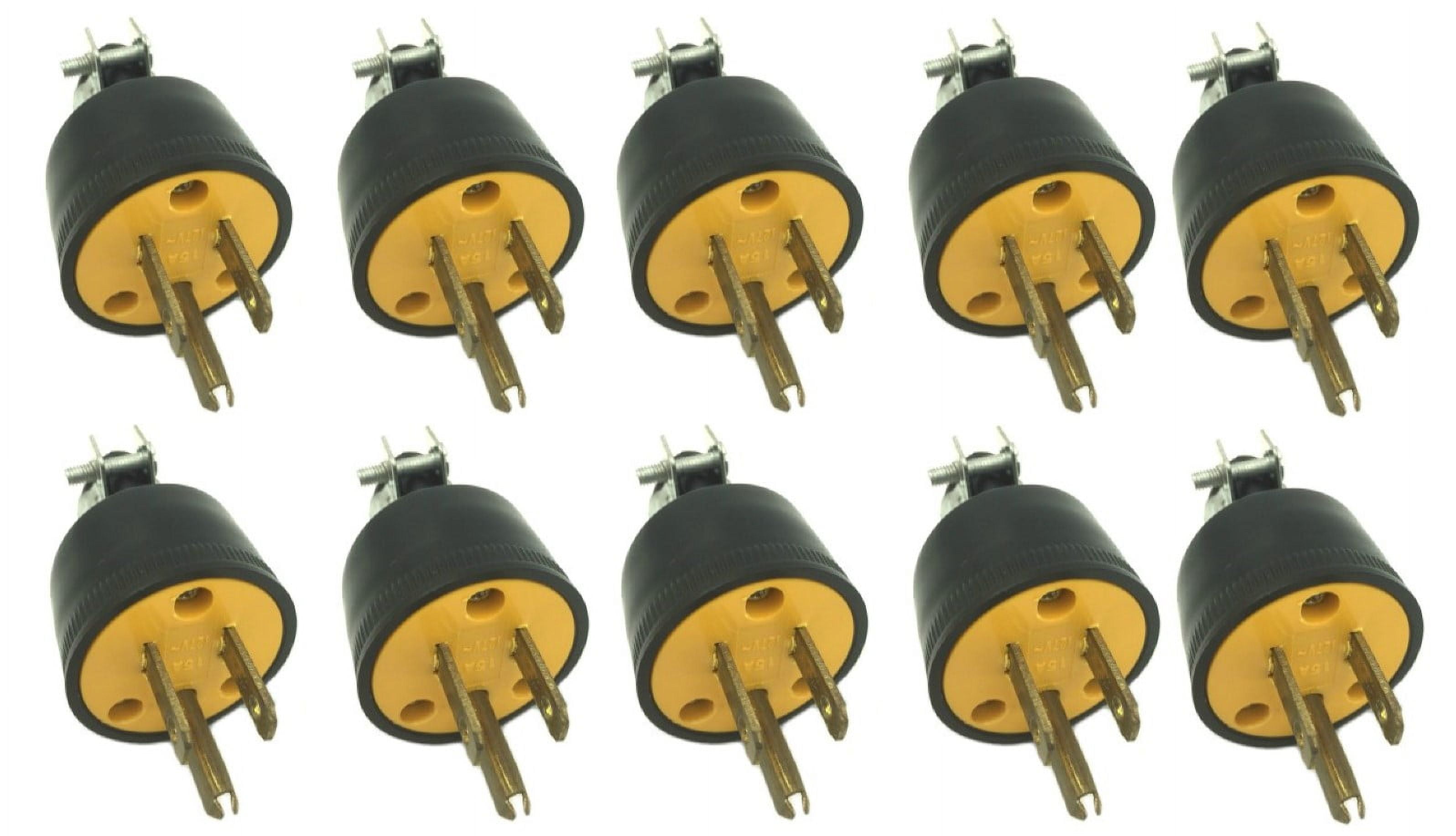 STURGID 810103 Heavy Duty Male Electrical Plug 3-Prong 125V 15A - 3 ...