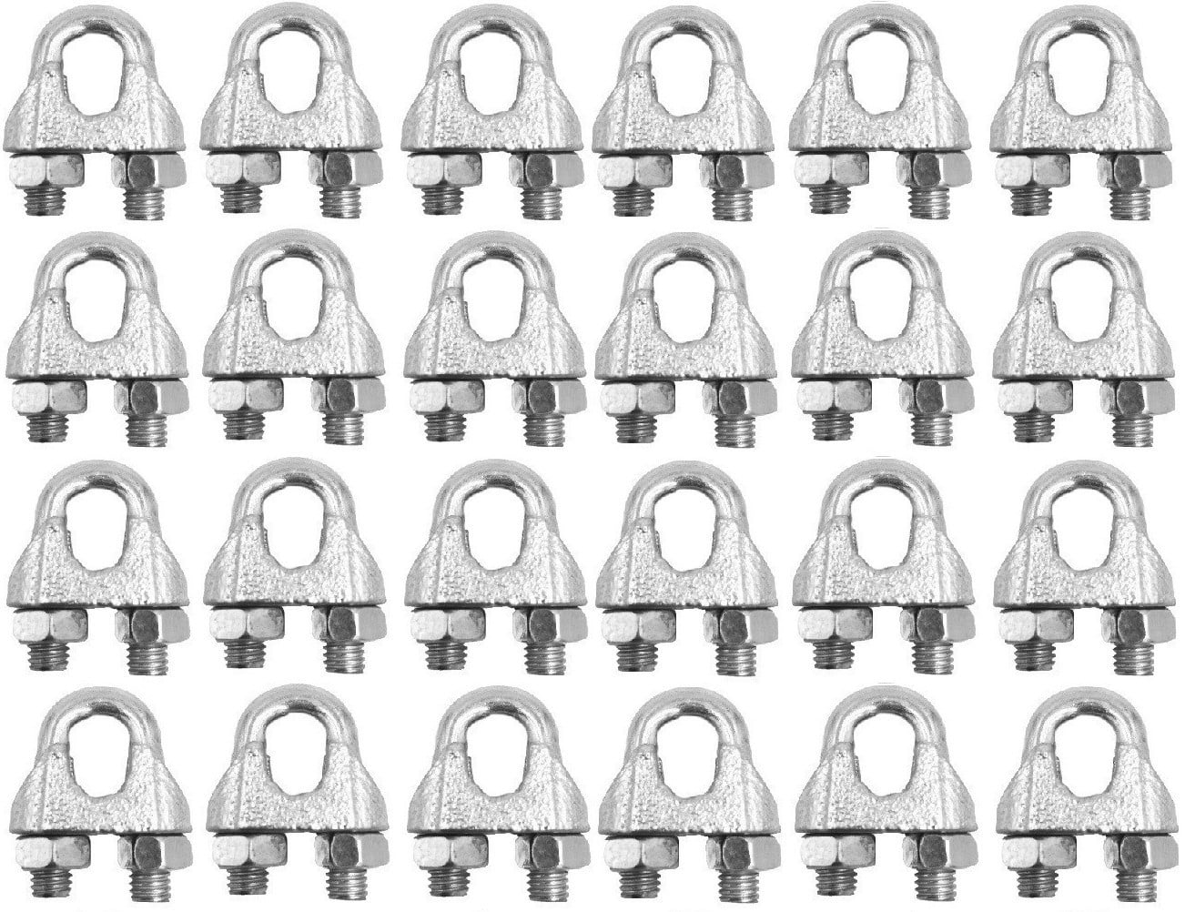 STURGID 88203 Wire Rope Clamp Clip for Cables Zinc Plated - 1/4" inch ...