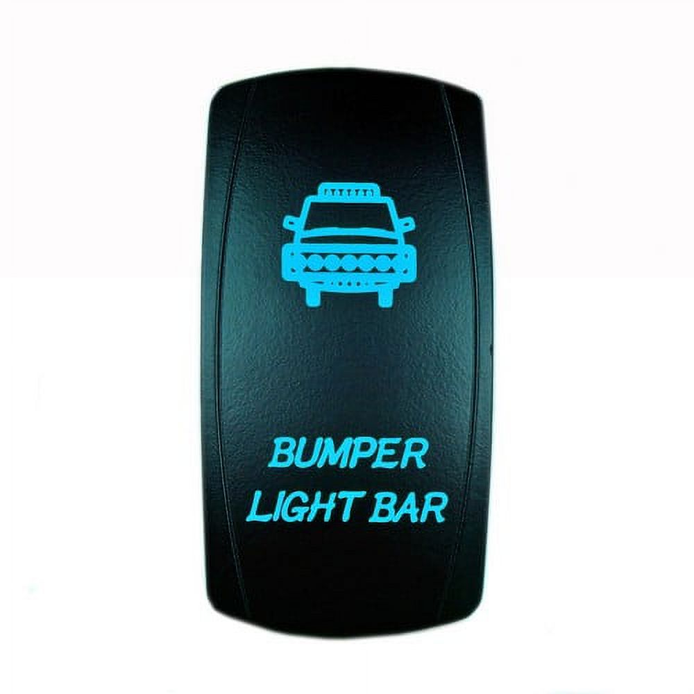 STV Motorsports Blue LED Laser Rocker Switch BUMPER LIGHTS - Walmart.com