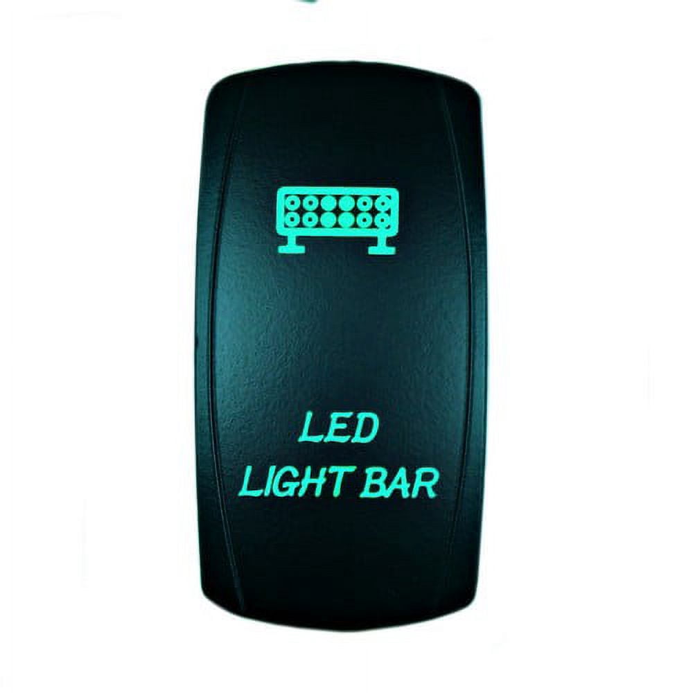 STV Motorsports Green LED Laser Rocker Switch LED LIGHT BAR - Walmart.com