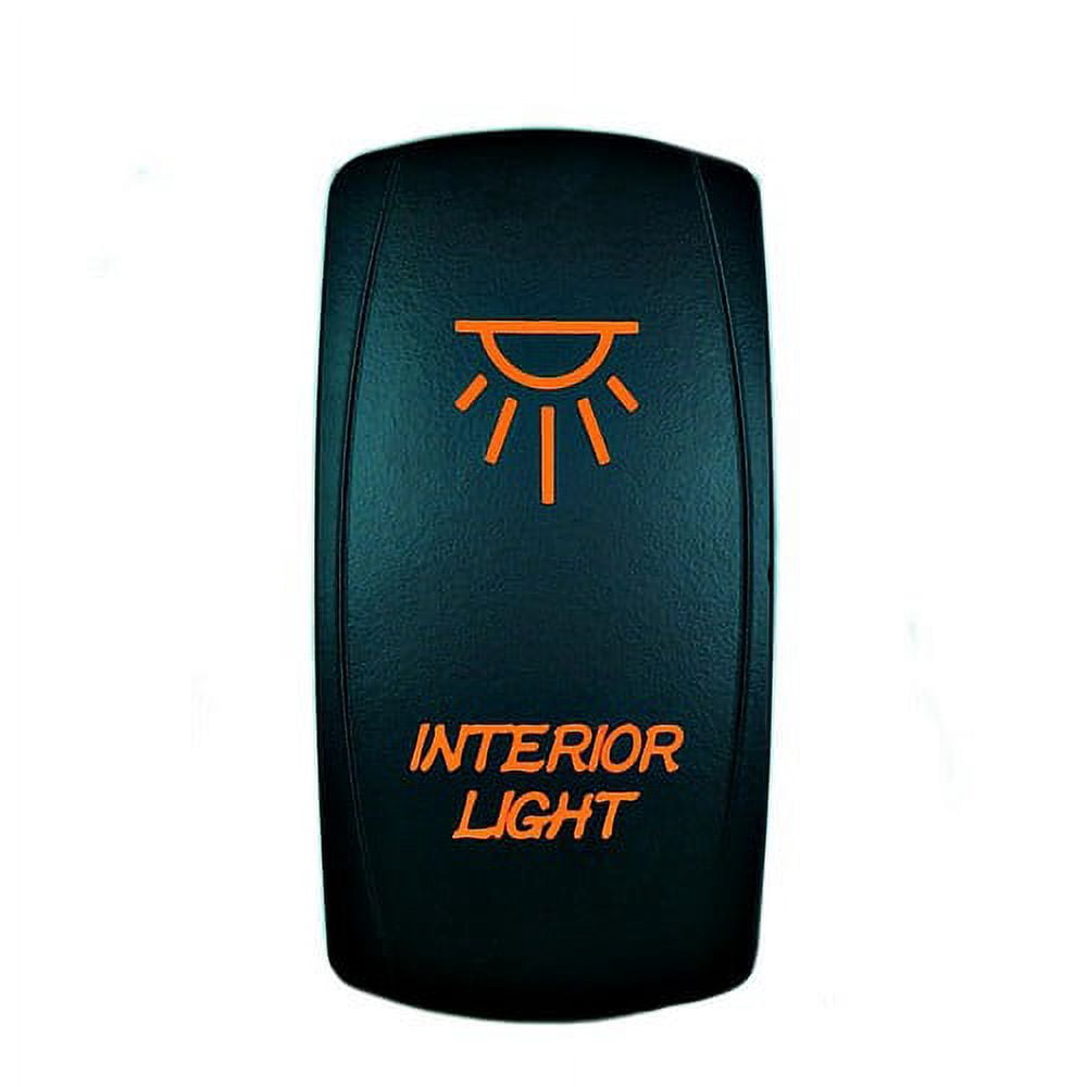 STV Motorsports Orange LED Laser Rocker Switch INTERIOR LIGHTS ...