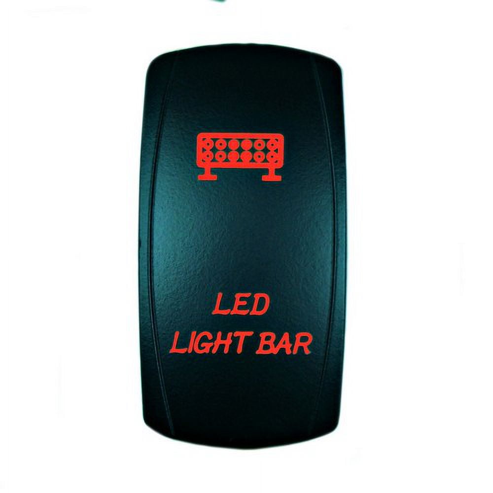 STV Motorsports Red LED Laser Rocker Switch LED LIGHT BAR - Walmart.com