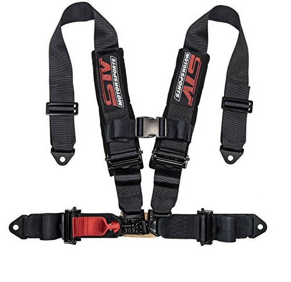 STVMotorsports Safety Harness (4 Point 3 V-Type, Black) - Walmart.com