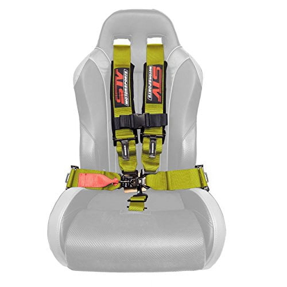 STVMotorsports Safety Harness (5 Point 2 V-Type, Yellow) - Walmart.com
