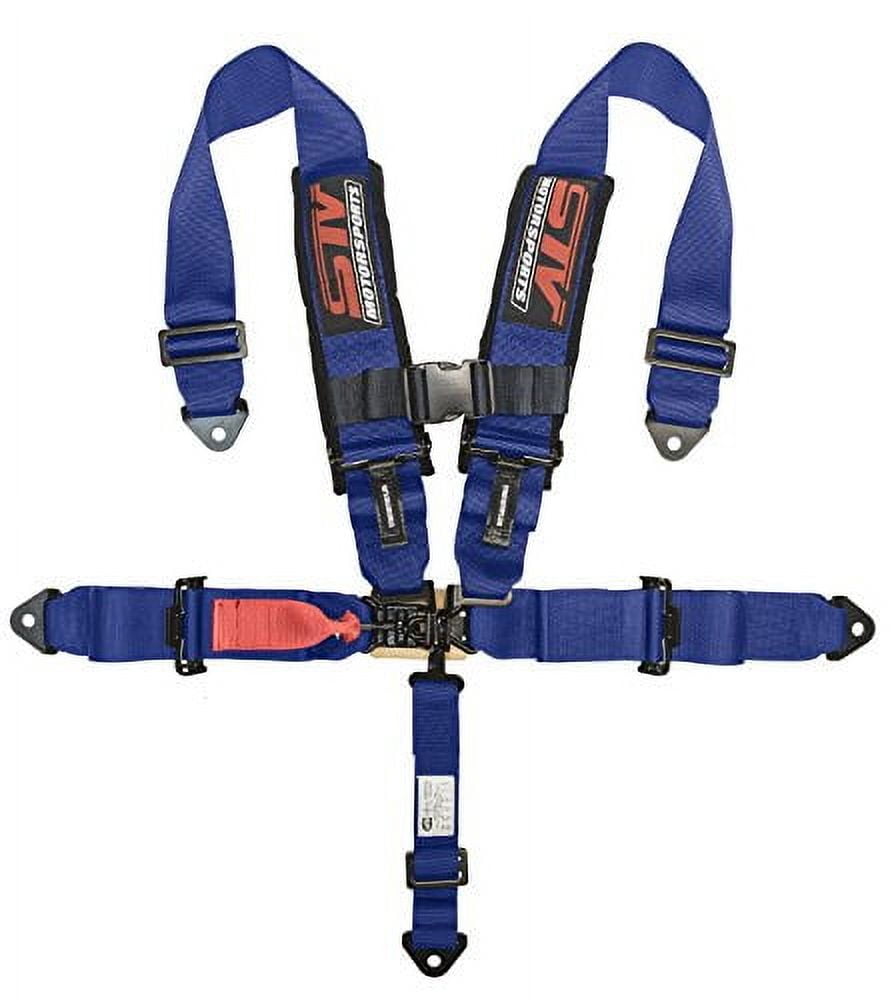 STVMotorsports Safety Harness (5 Point 3 V-Type, Blue) - Walmart.com