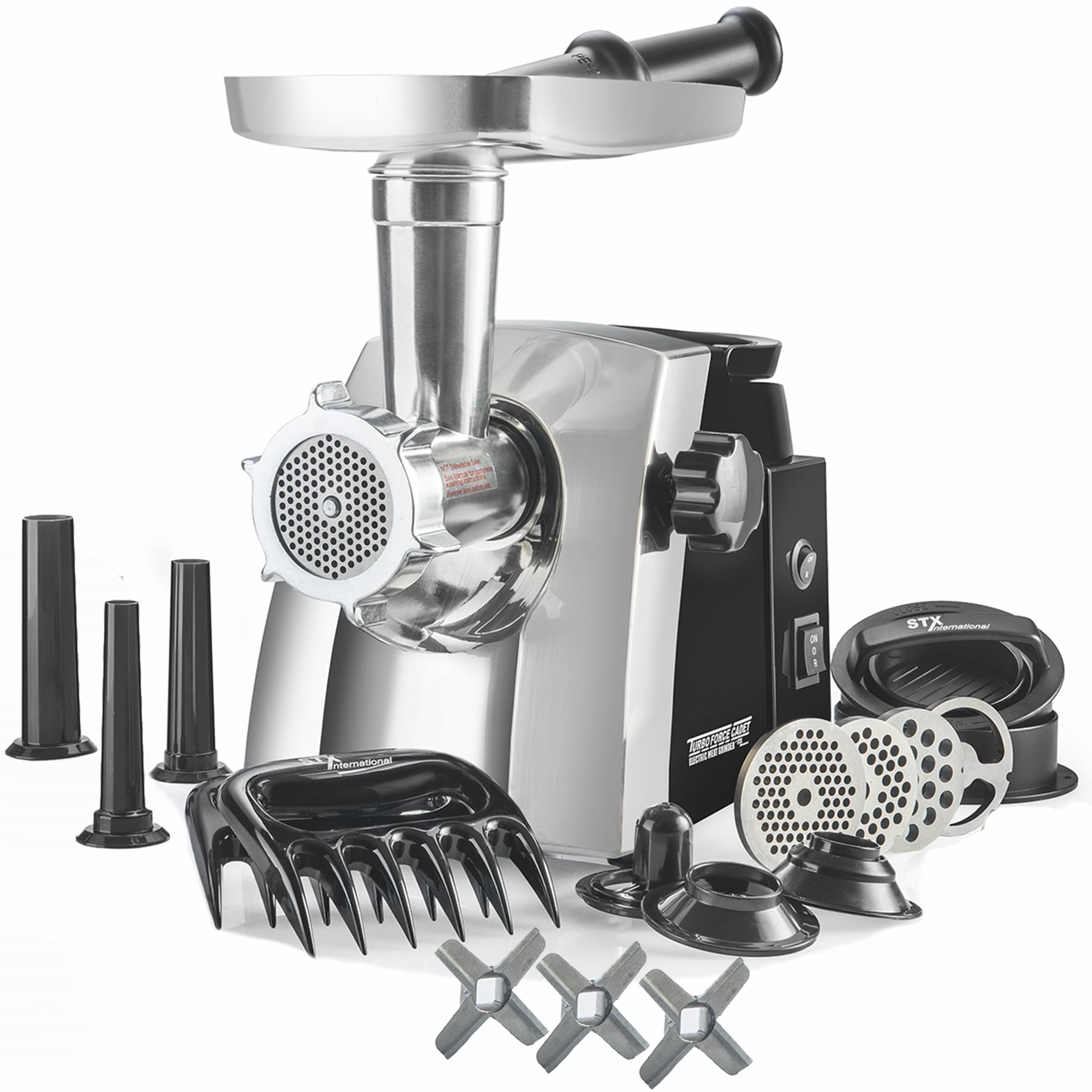 STX Intl Turboforce Cadet 2000 Electric Meat Grinder, Sausage & Kubbe ...
