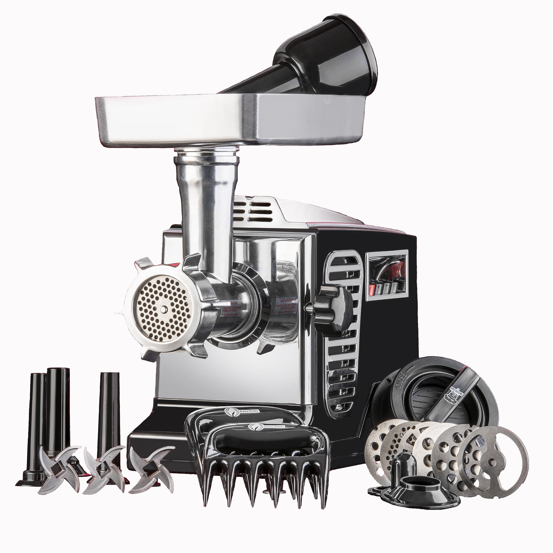 STX Intl Turboforce II 4000 Quad Air Cooled 3 Speed Electric Meat Grinder, Sausage Stuffer ...