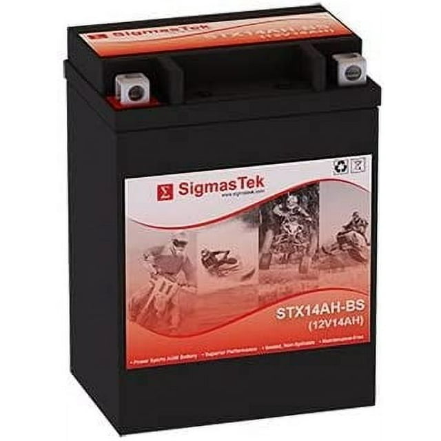 STX14AH-BS Motorcycle Battery - Walmart.com