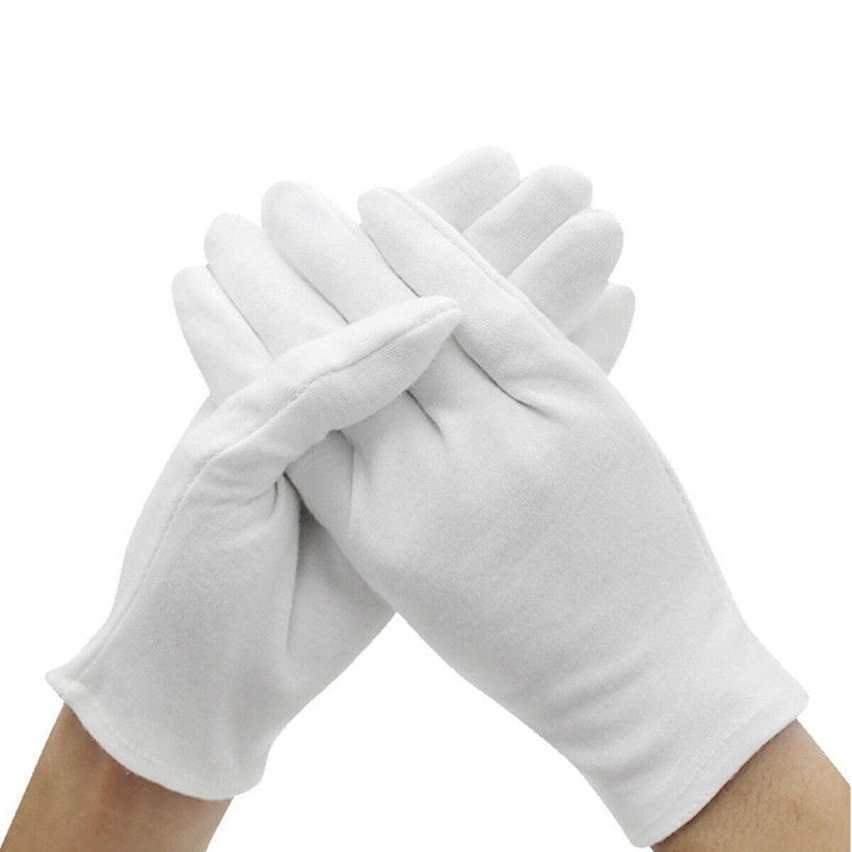 STYLE 6 Pair White Cotton Gloves,SPA Gloves for Women,Work Jewellery ...