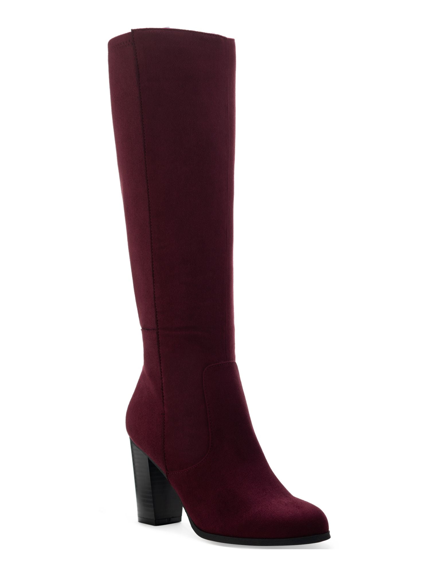 STYLE & COMPANY Womens 10 M Burgundy Dress Boots, Comfort Stretch ...