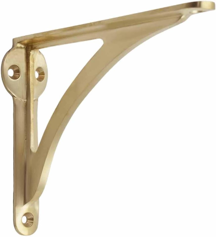 STYLENT DECOR Decorative Brass Shelf Bracket, Heavy Duty and Antique ...