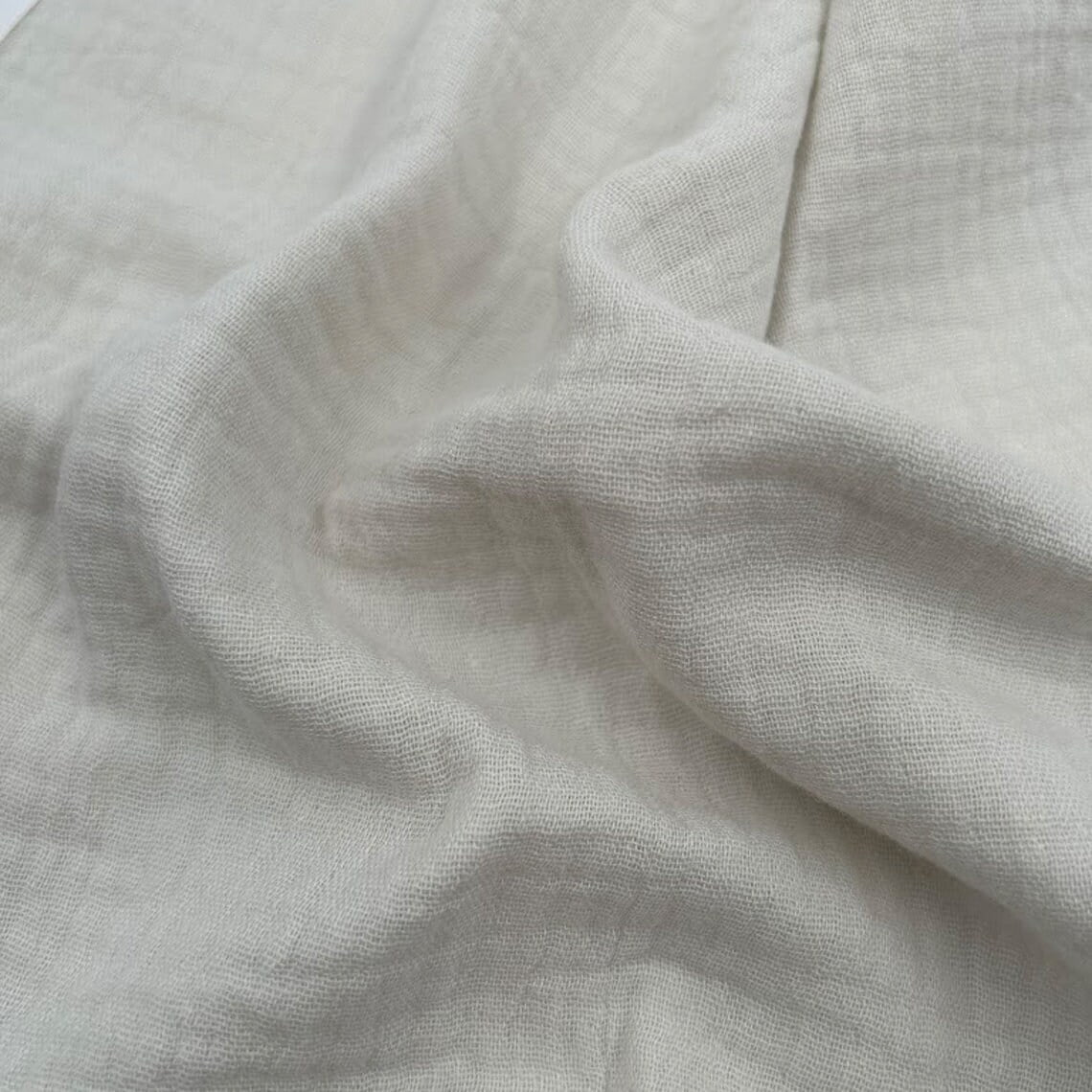 STYLISH FABRIC Natural Solid Color 100% Cotton Gauze Fabric by the Yard ...