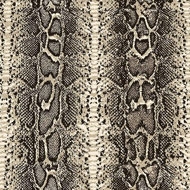 STYLISH FABRIC Tan Brown Snake Skin Printed on 59" Bubble Satin Fabric ...