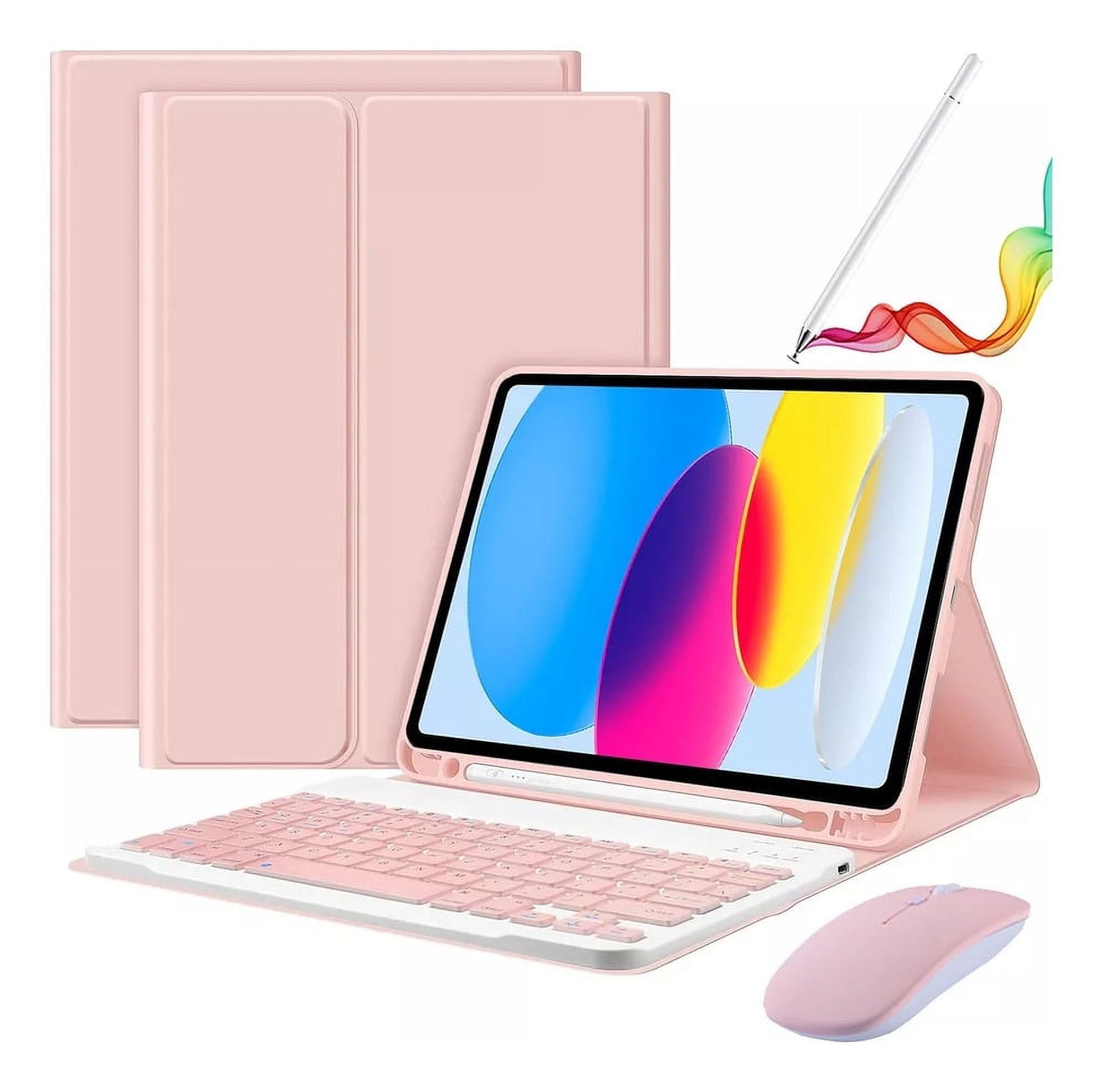 STYU Compatible with IPad 10th Gen 10.9'' Case with Keyboard, Mouse ...