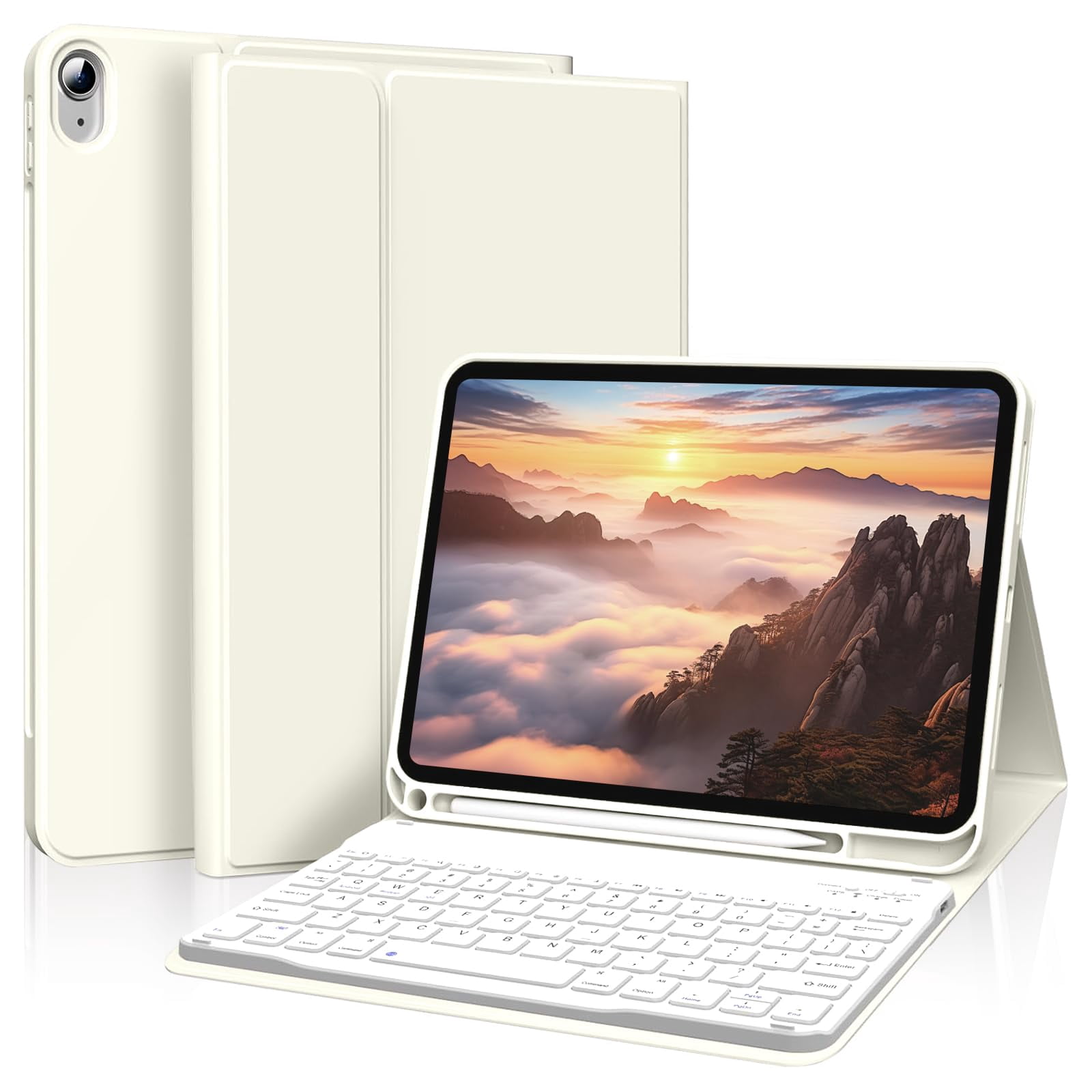 STYU IPad 10th Generation Case with Keyboard 10.9 inch 2022, Detachable ...