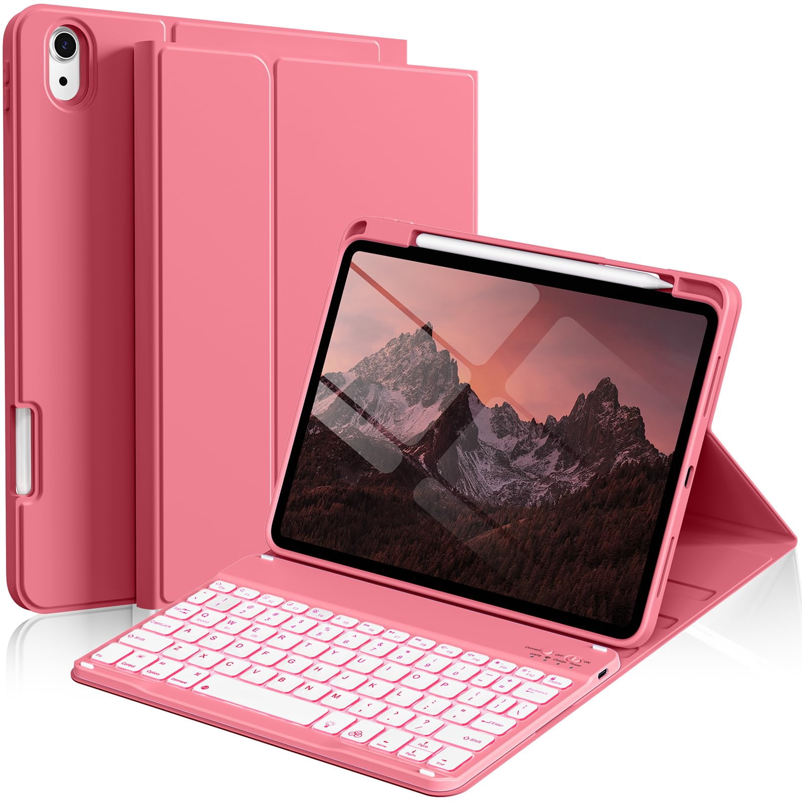 STYU IPad 10th Generation Case with Keyboard 10.9 inch 2022, Detachable ...