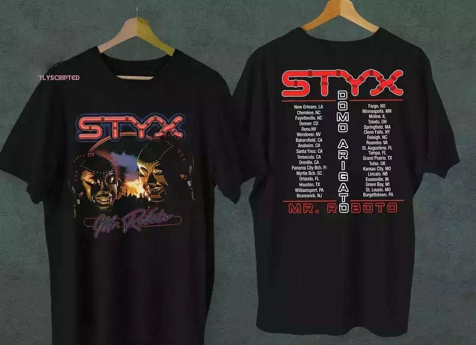 STYX Mr Roboto Domo Arigato Double Sided T-Shirt Unisex - Walmart.com