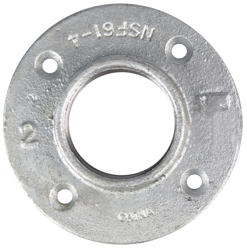 STZ Industries 2 in. FIP each Galvanized Malleable Iron Floor Flange ...