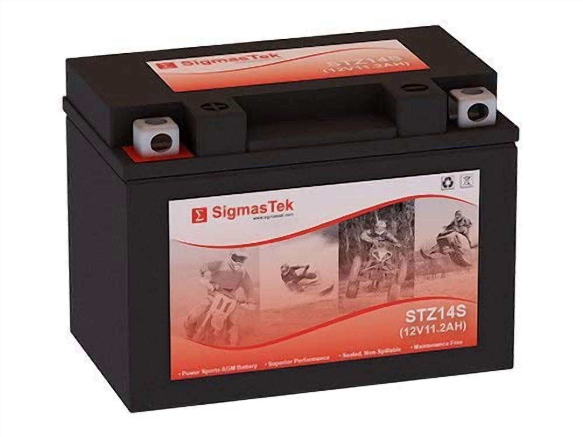 STZ14S Motorcycle Battery by Sigmastek - Walmart.com