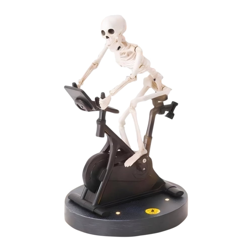 STngwl Resin Skeleton Riding Bike Halloween Skeleton Decor Skeleton ...
