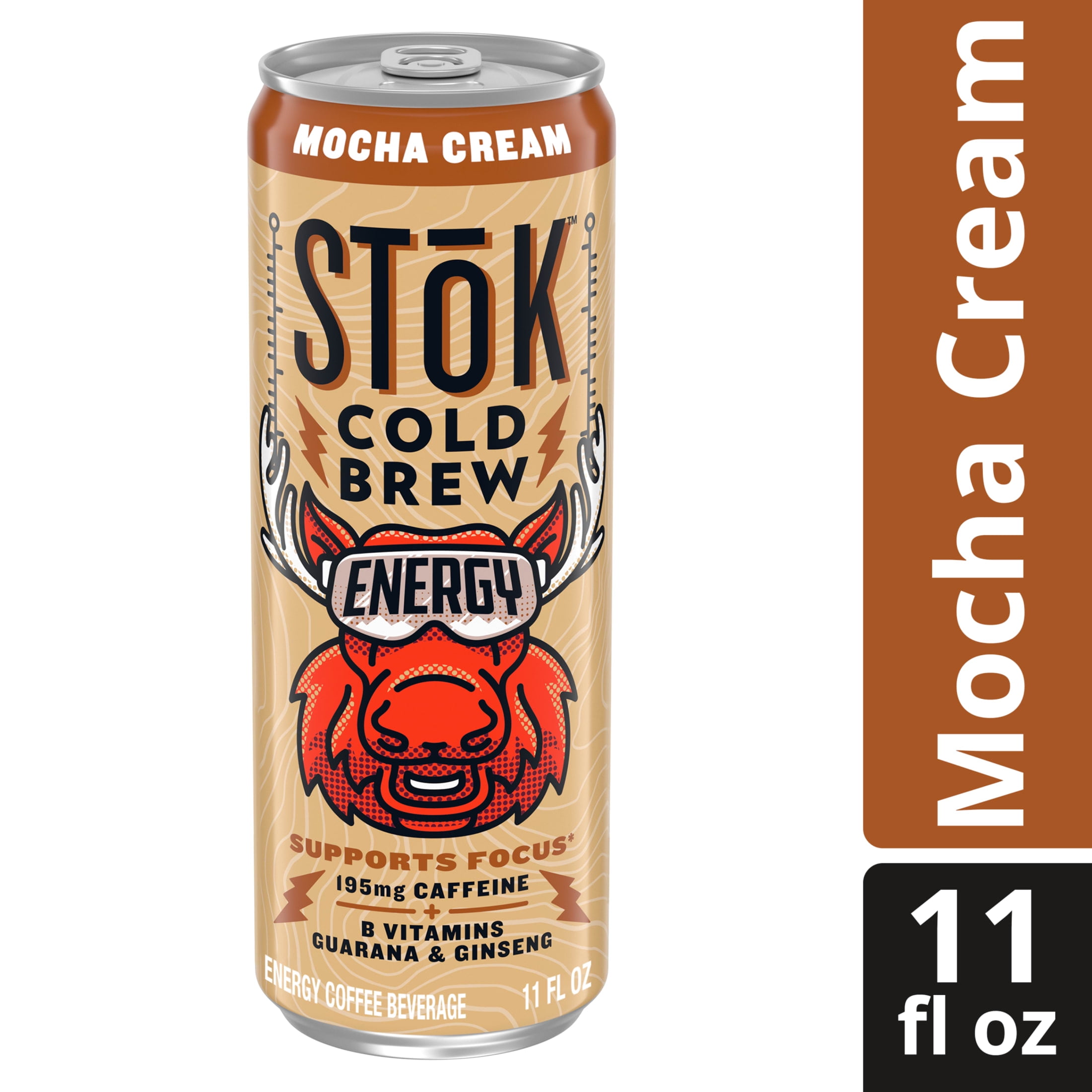 SToK Cold Brew Energy Mocha Cream Canned Coffee Drink, 11 fl oz ...
