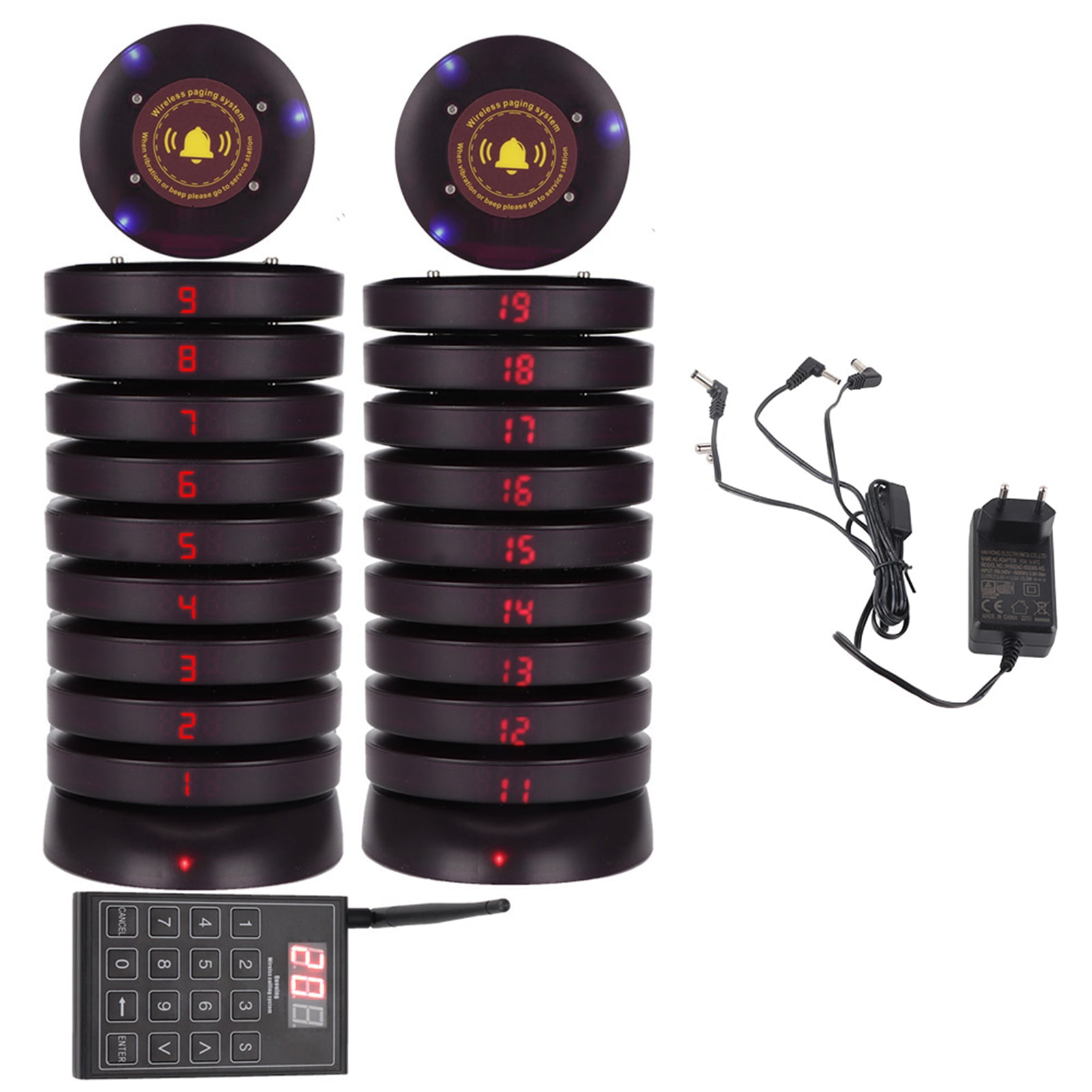 SU 680 Restaurant Wireless Pager System 20 Guest Pager Receiver (EU ...