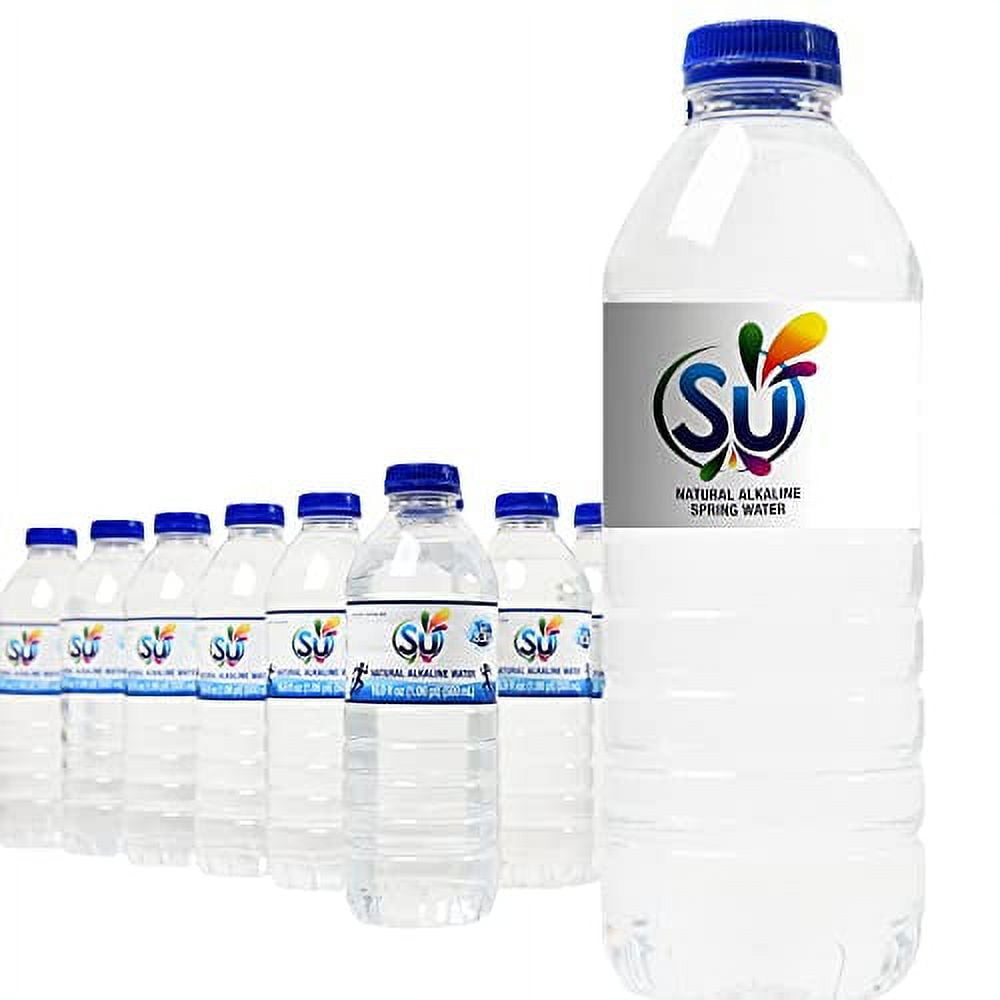 SU Natural Alkaline Spring Water 100% Pure Natural Water 500ml, 24 Pack ...