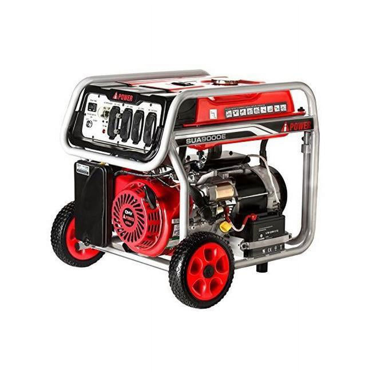 SUA9000E 9000W Portable Gasoline Powered Generator with Electric Start ...