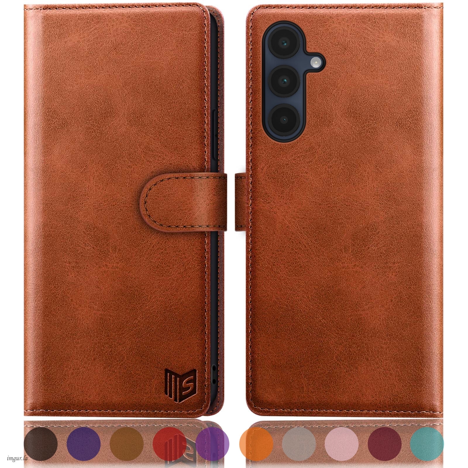SUANPOT, Wallet Case, RFID Blocking Credit Card Holder, Light Brown ...