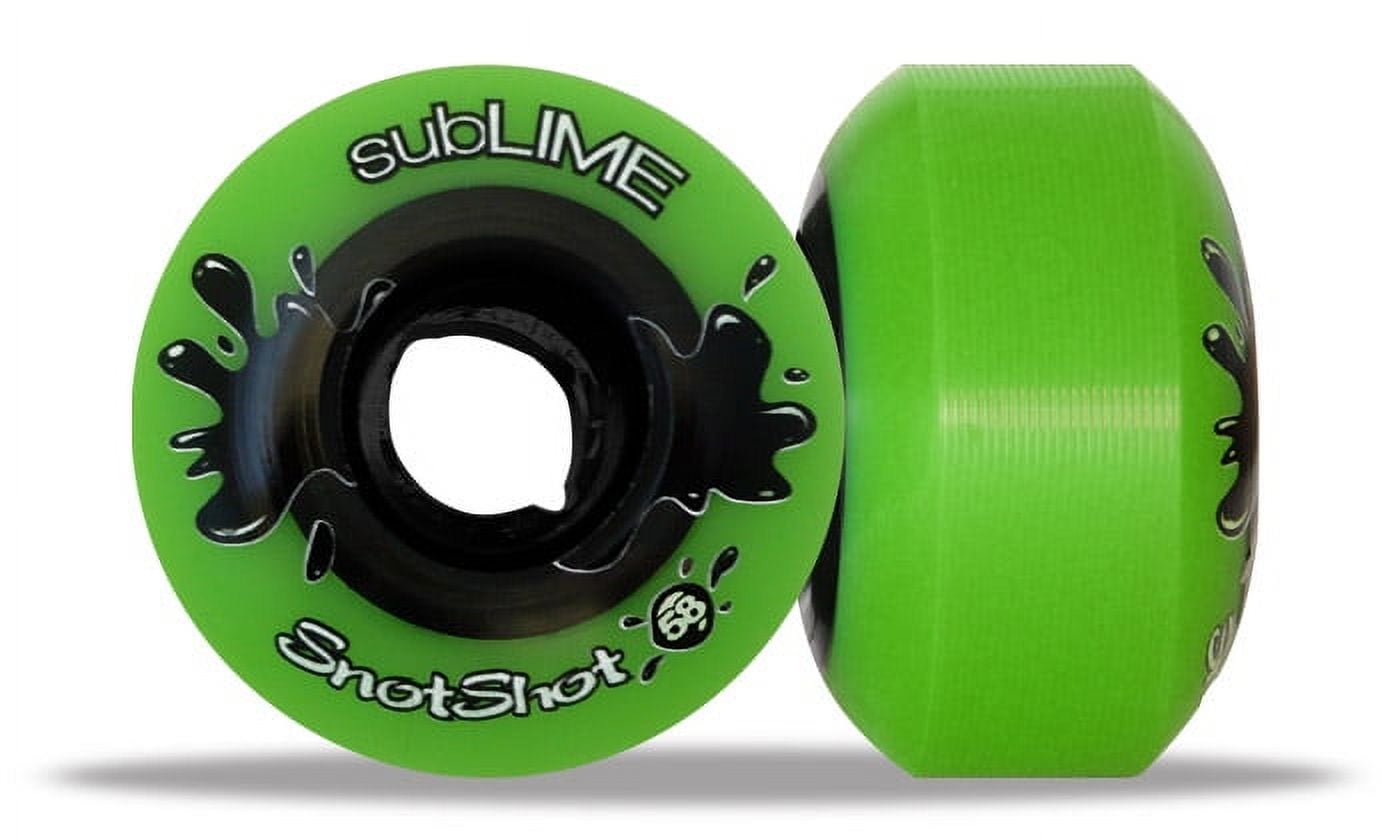 SUBLIME Skateboard Wheels SNOTSHOTS GREEN 58MM 99A - Walmart.com