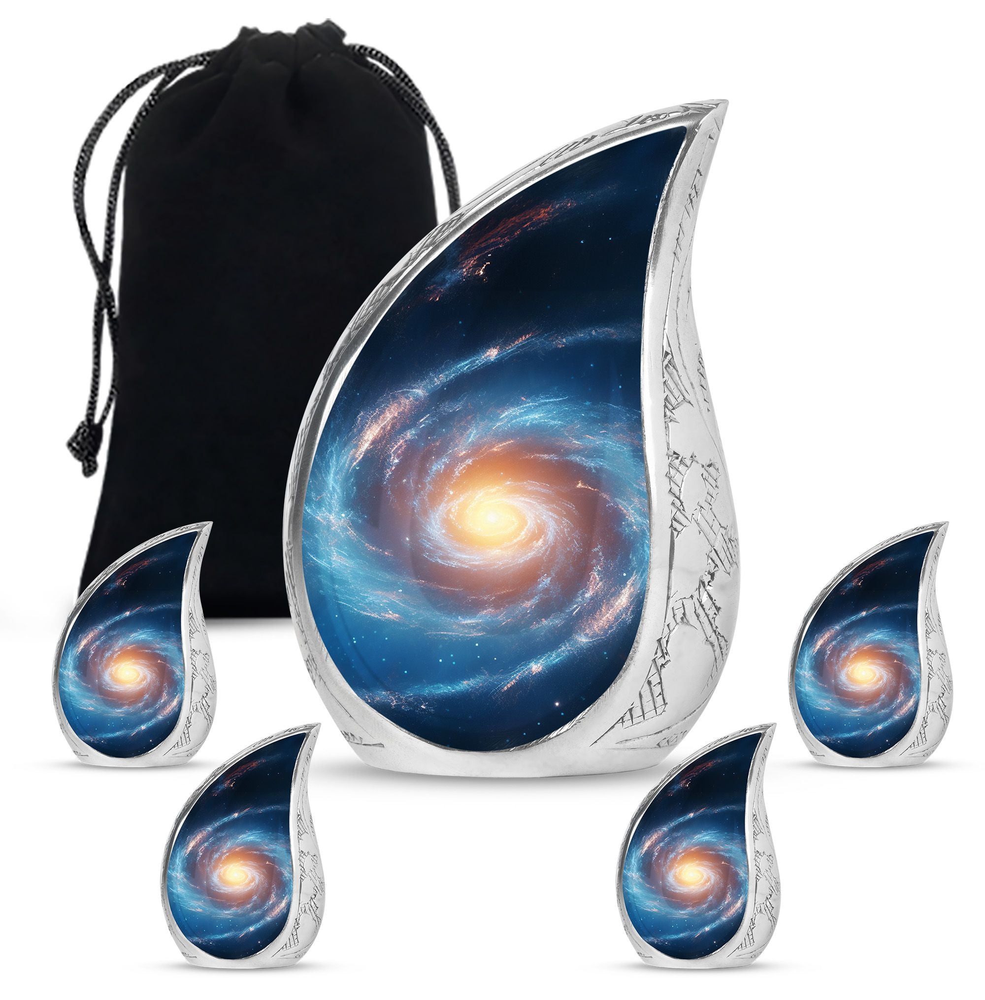 SUBSH A Spiral Galaxy Embrace - Urns For Ashes Keepsake - Small Ashes ...
