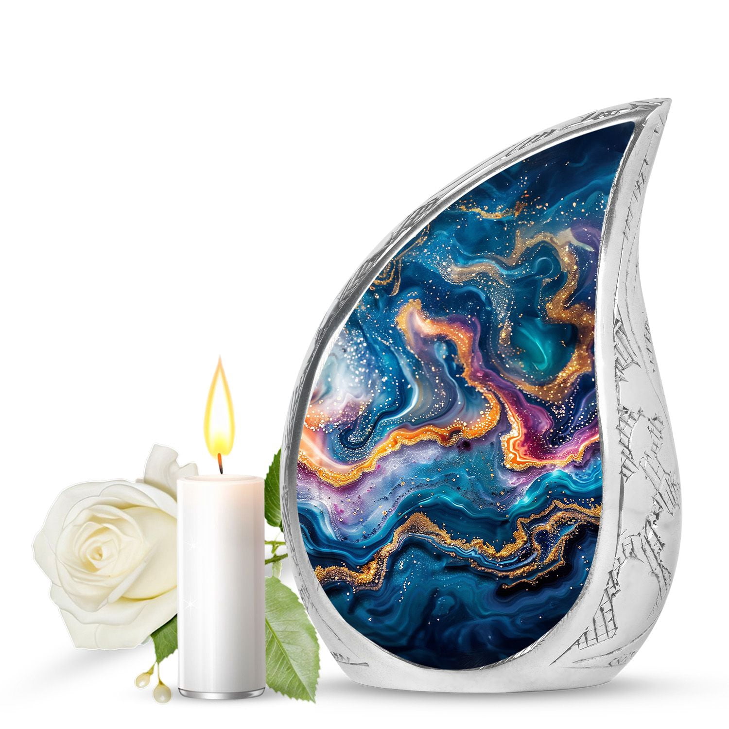 SUBSH Abstract Cremation Memorial - Large Urns - Funeral Cremation Urns ...