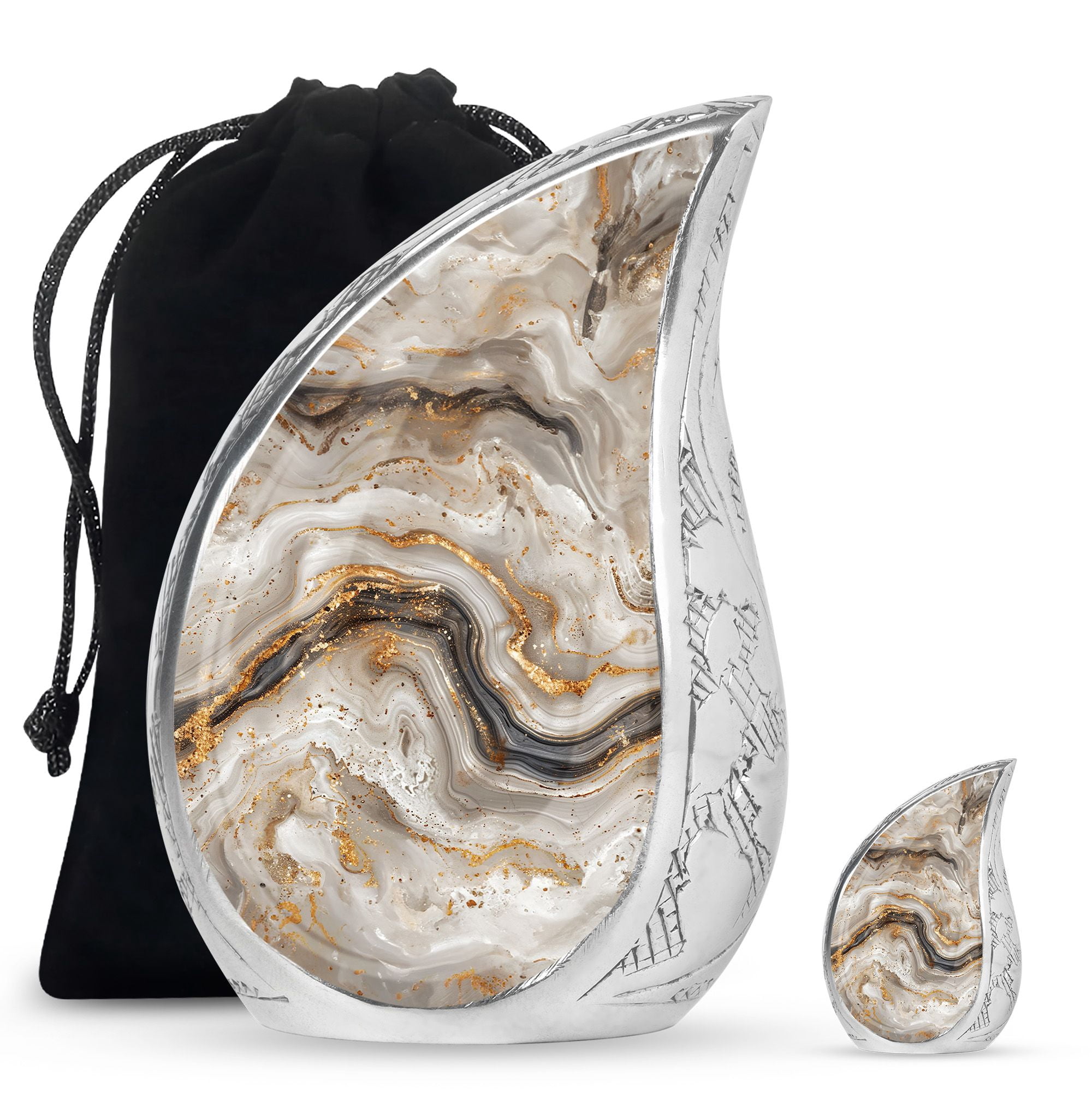 SUBSH Abstract Cremation Urns - Urns For Infant Ashes - Funeral Urns ...