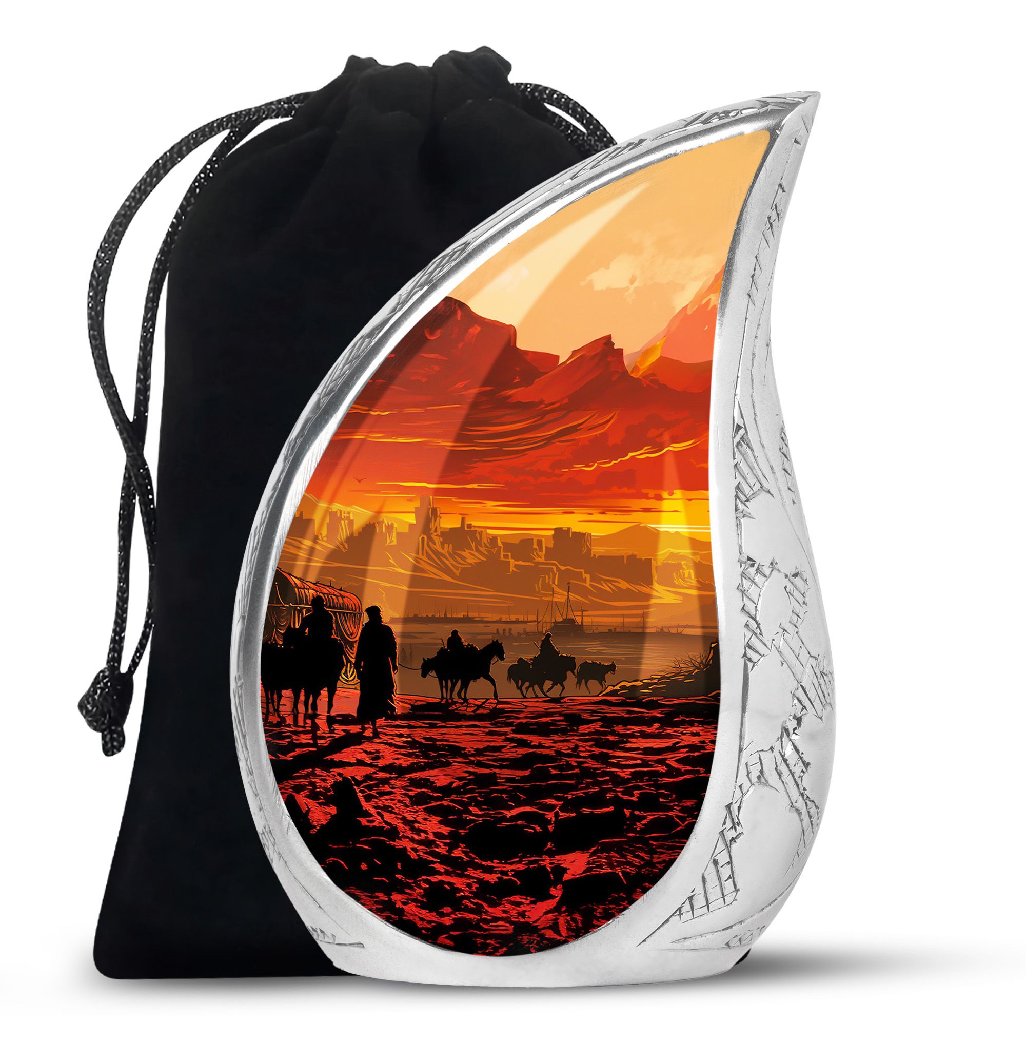 SUBSH Ancient Desert Caravans - Urn For Ashes Adult Male - Urn For Mom ...