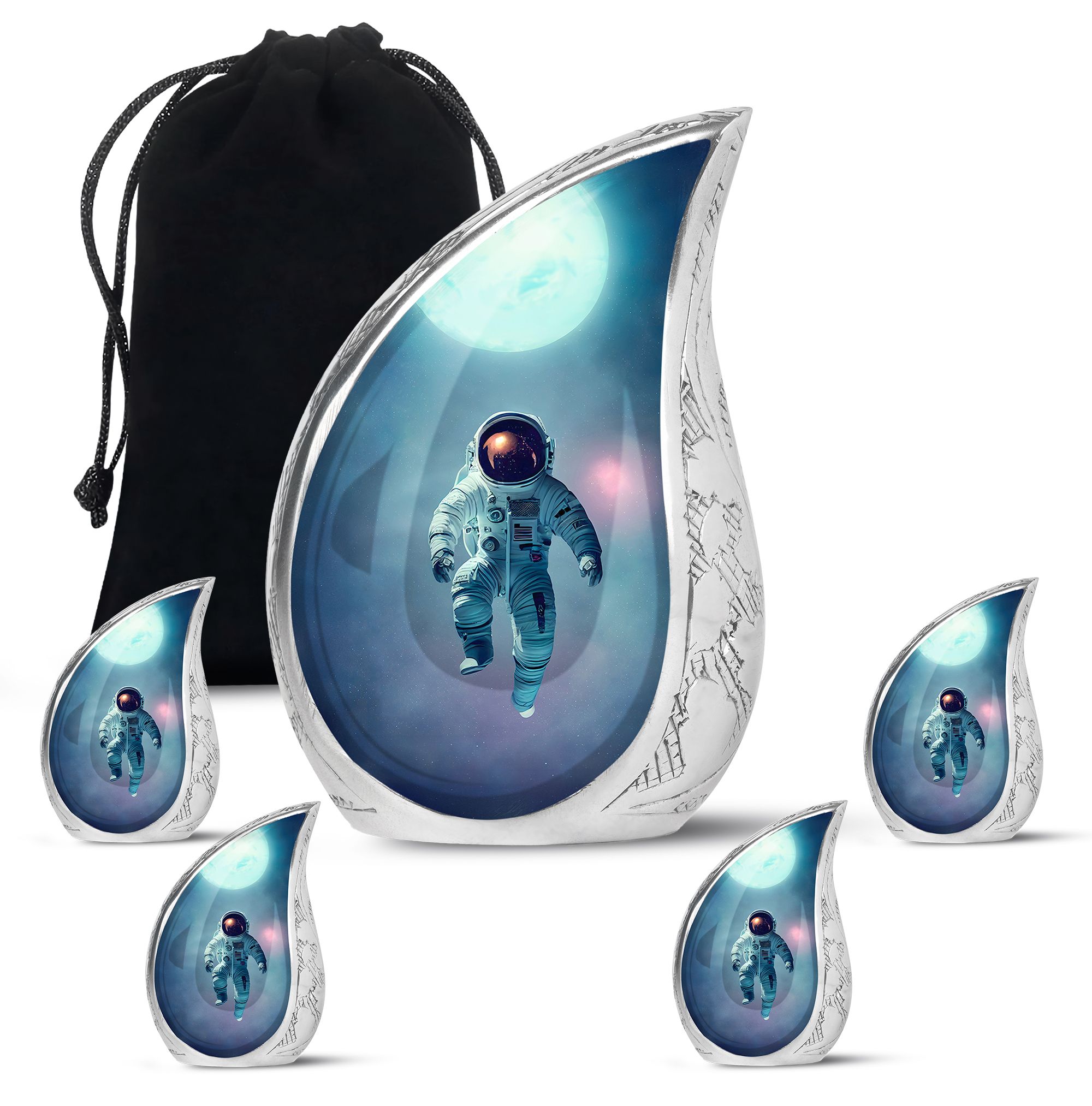 SUBSH Astronaut Floating Space - Urns For Ashes Adult Female - Urns For ...