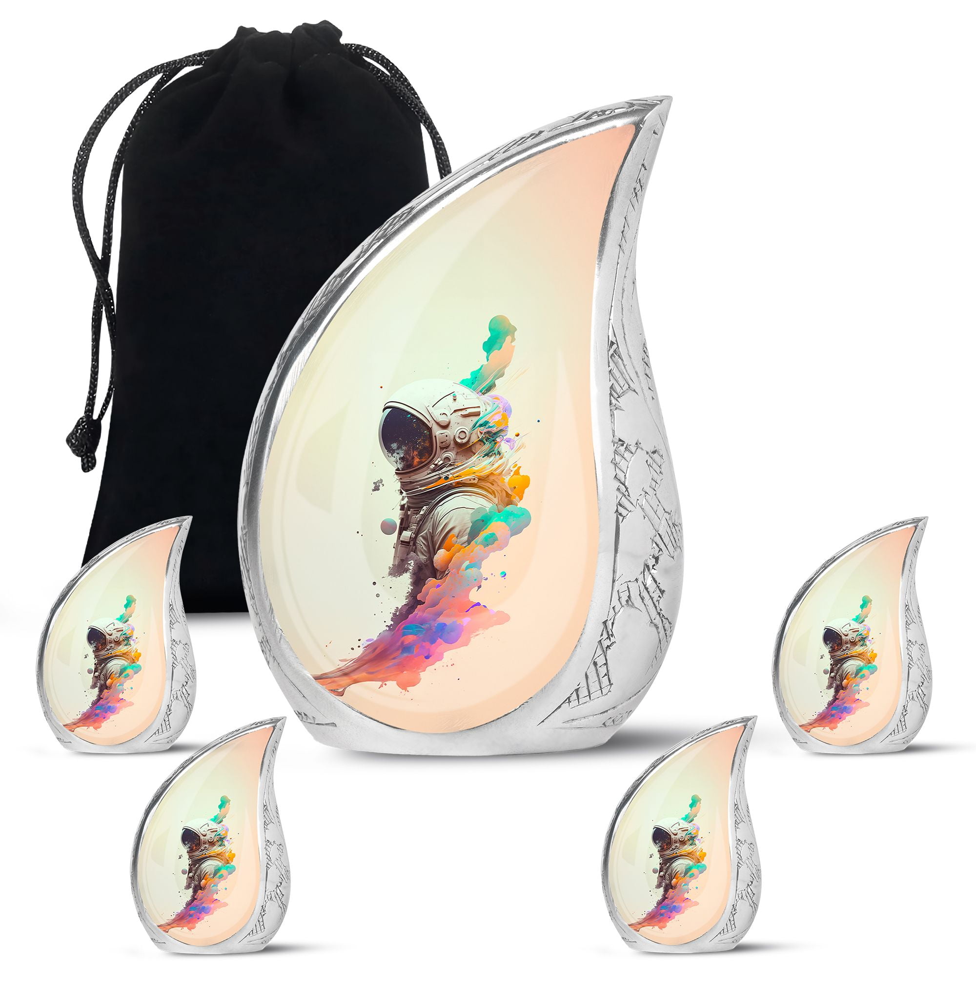 SUBSH Astronaut Space Clouds - Cremation Urns Adult - Funeral Urns For ...