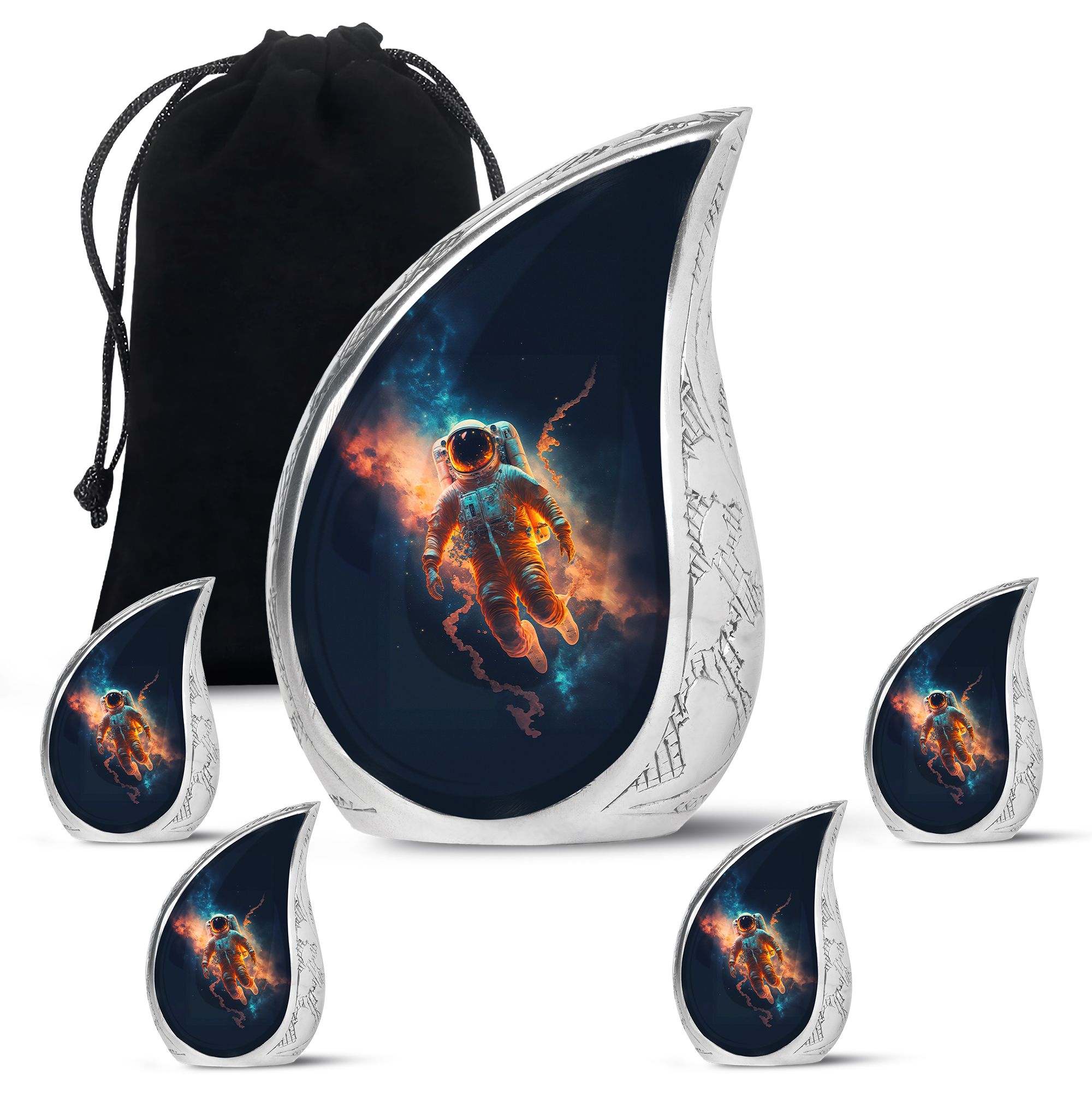 SUBSH Astronaut Space Clouds - Human Ash Urns - Funeral Urn Ashes ...
