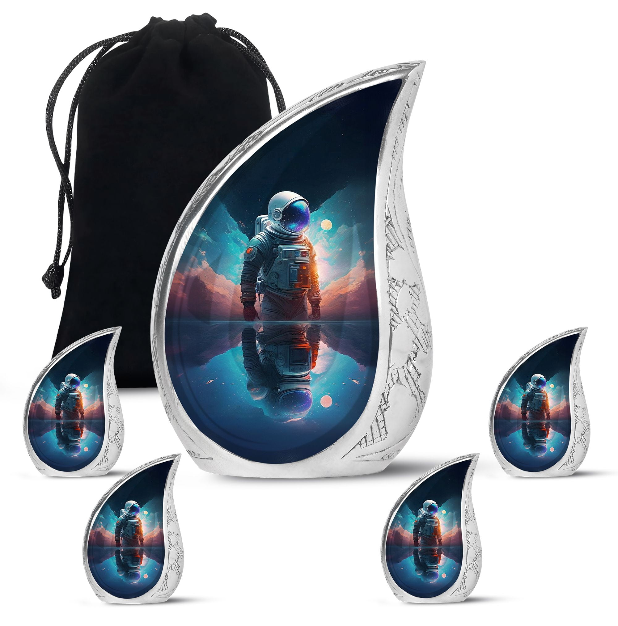 SUBSH Astronaut Space Planet - Cremation Keepsakes - Funeral Cremation ...